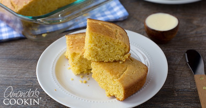 Sweet Cornbread: a tasty side to complete just about any comfort meal!
