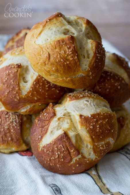 Bretzel Rolls: Pretzel sandwich buns, pretzel dinner rolls