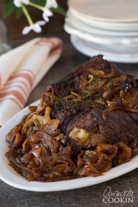 Amish Pot Roast: a dutch oven recipe for a deliciously tender roast