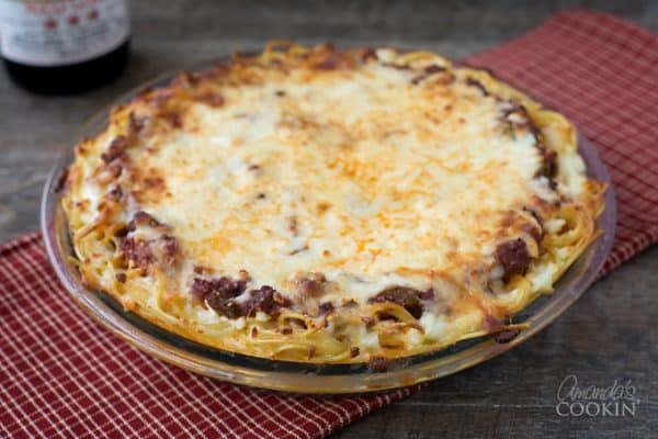 Spaghetti Pie: A comfort classic meal that's super easy to make!