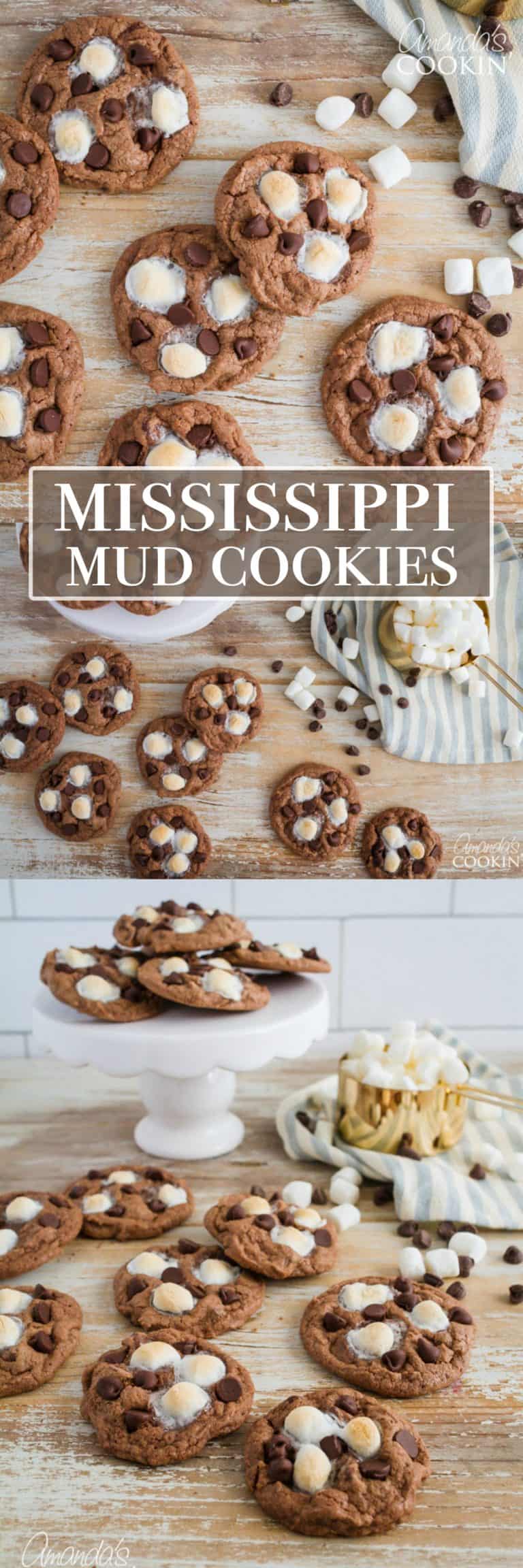 Mississippi Mud Cookies: delicious chocolatey cookies with marshmallows