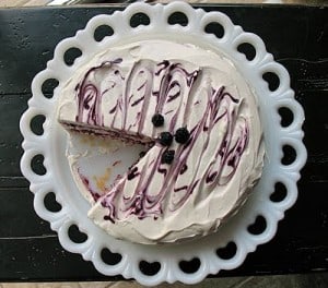 Vanilla Bean Mulberry Cake - Amanda's Cookin' - Summer