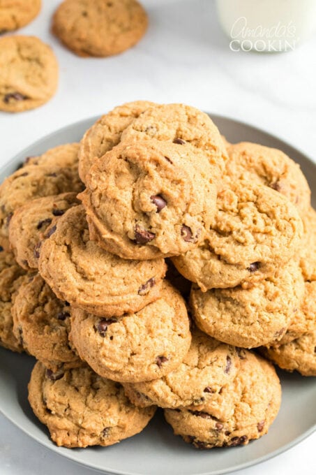 Peanut Butter Oatmeal Chocolate Chip Cookies Recipe- Amanda's Cookin'