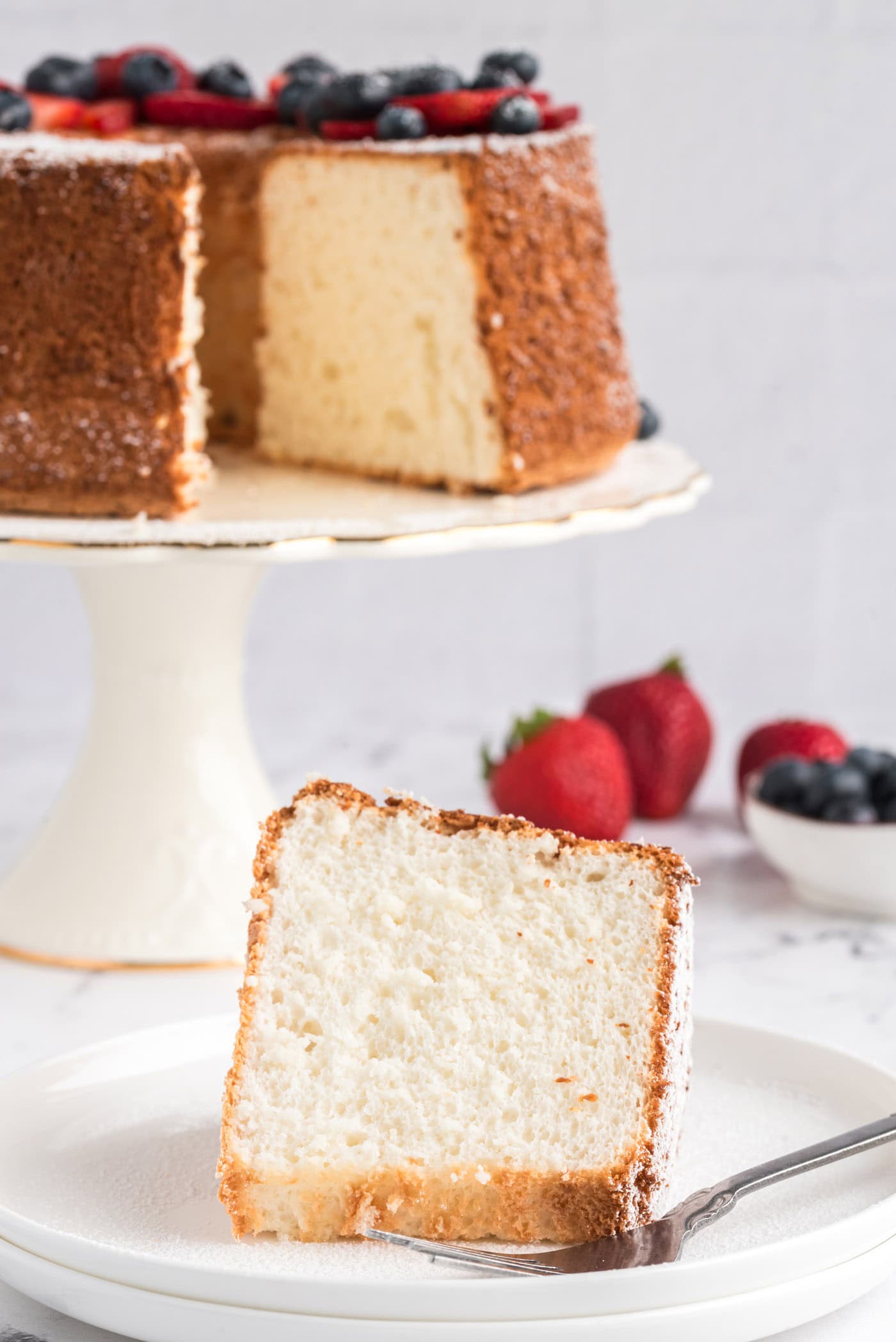 Homemade Angel Food Cake - Amanda's Cookin' - Cake & Cupcakes