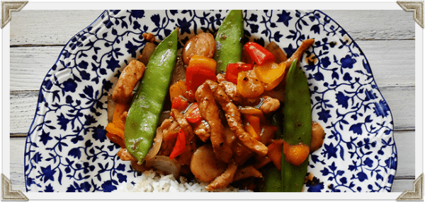 Peppered Pork Stir Fry with Sweet Peppers - Amanda's Cookin'