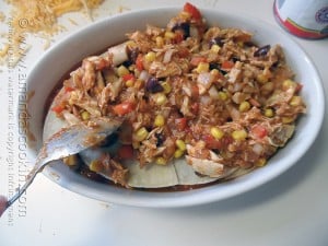 Chicken Tostada Casserole - Amanda's Cookin'
