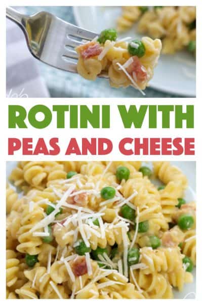 Rotini Peas and Cheese: it's macaroni and cheese all grown up!
