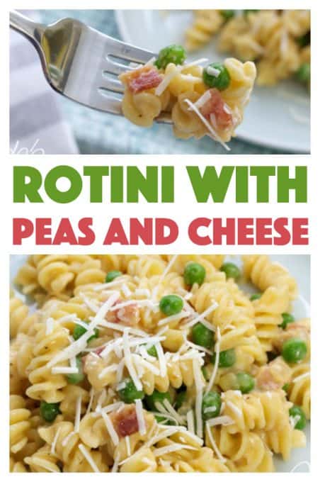 Rotini Peas and Cheese: it's macaroni and cheese all grown up!