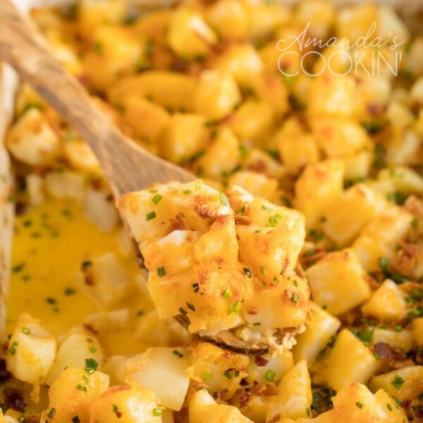 Bacon Cheese Potatoes Recipe - Amanda's Cookin' - Vegetables