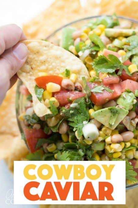 Cowboy Caviar Recipe - a popular potluck and BBQ appetizer!
