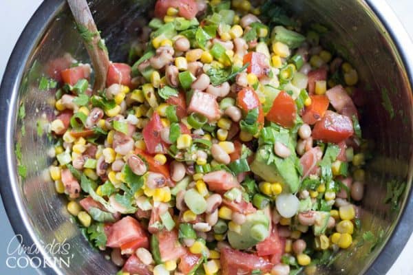 Cowboy Caviar Recipe - a popular potluck and BBQ appetizer!