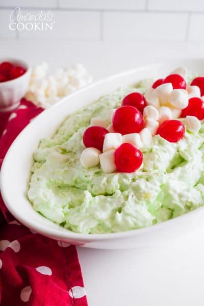 Watergate Salad Recipe - Amanda's Cookin' - Custards & Puddings