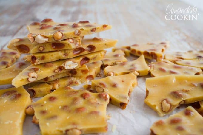 Peanut Brittle: Christmas Candy - Amanda's Cookin'