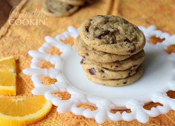 Orange Chocolate Chip Cookies: orange chocolate cookies