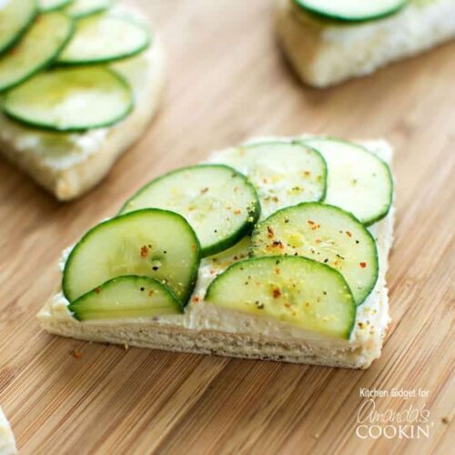 Cucumber Sandwiches Recipe - Amanda's Cookin'