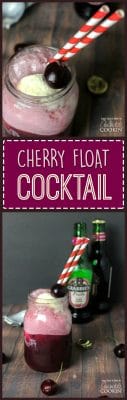 Black Cherry Float Cocktail: a black cherry float for grown-ups