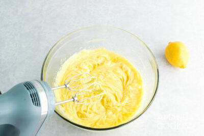 Lemon Cream Cheese Pudding Dessert - Amanda's Cookin' - One Pan