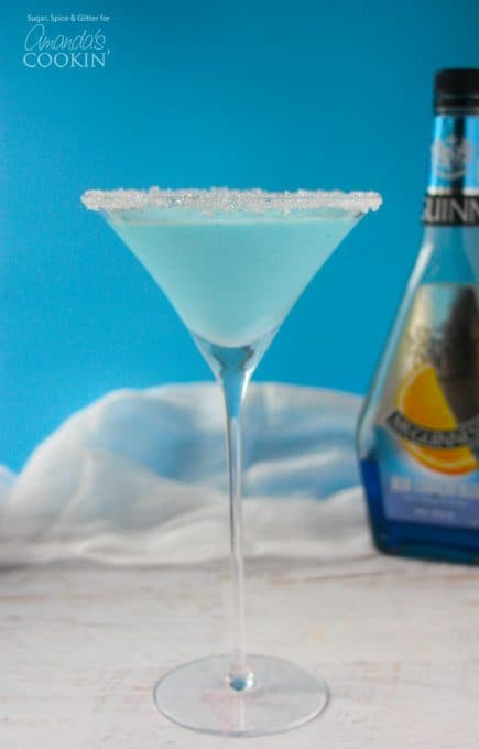 Blended Frostbite Martini: a frosty winter or holiday drink