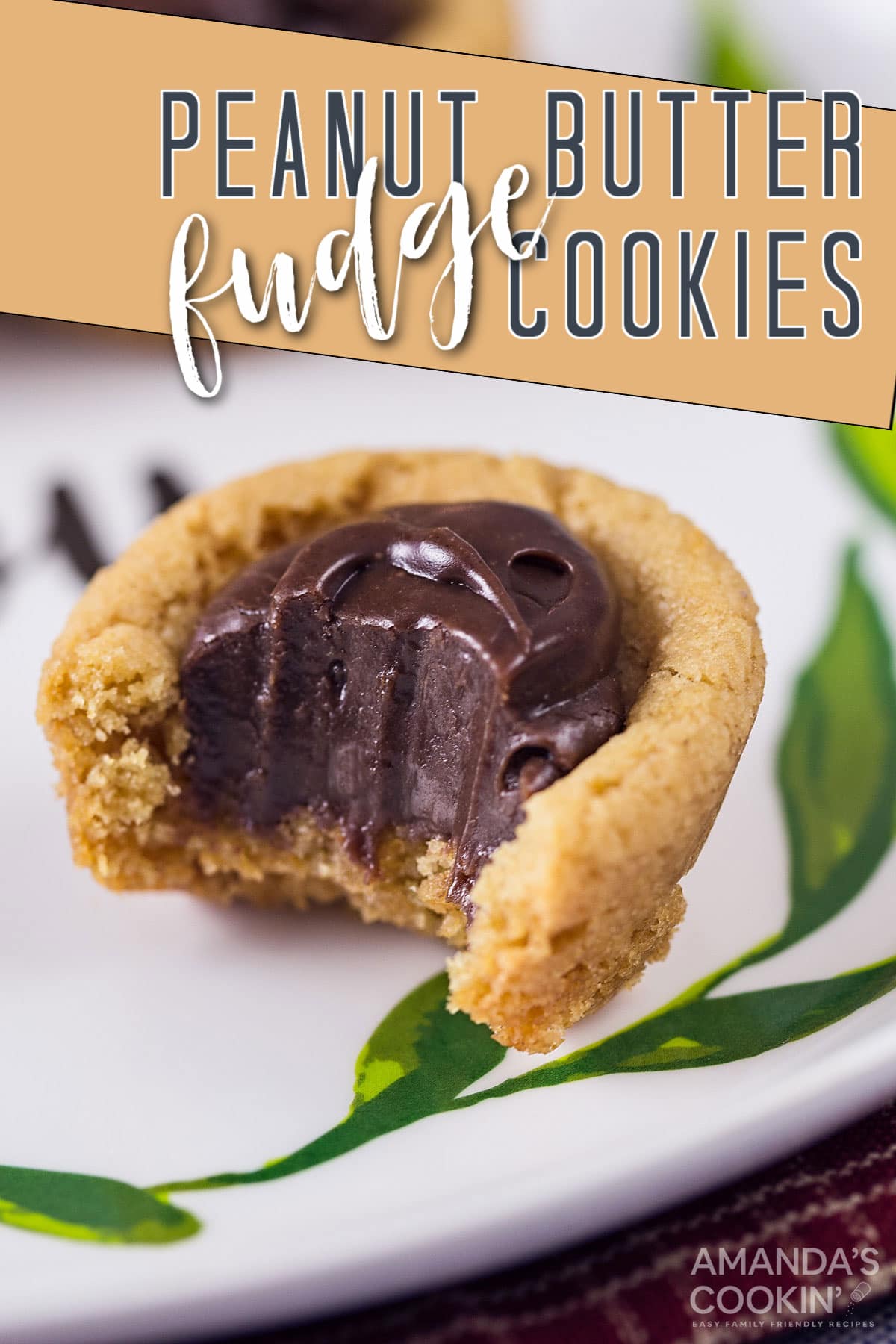 Peanut Butter Fudge Cookies - Amanda's Cookin' - Cookies & Bars