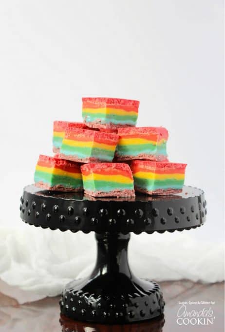 Rainbow Fudge: A bright, colorful, and delicious fudge recipe!