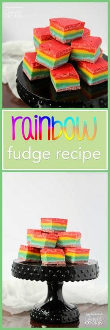 Rainbow Fudge: A bright, colorful, and delicious fudge recipe!