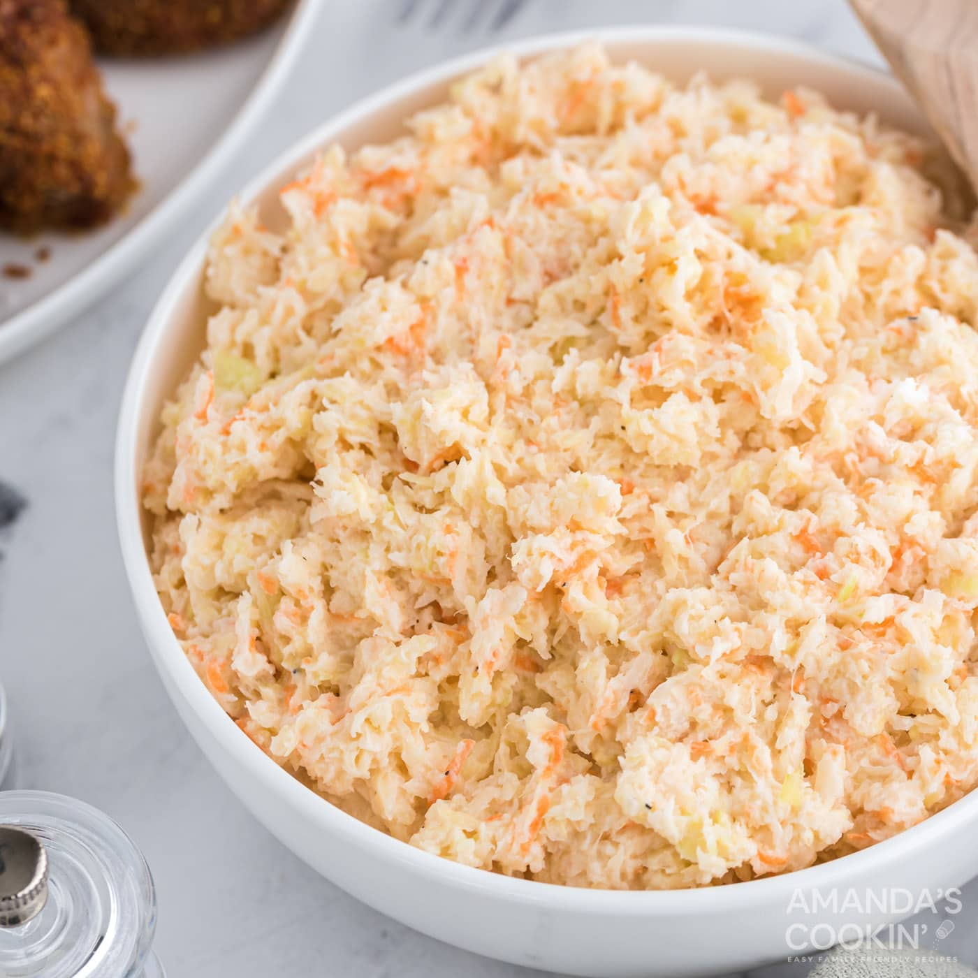 KFC Coleslaw Copycat - Amanda's Cookin' - Salads