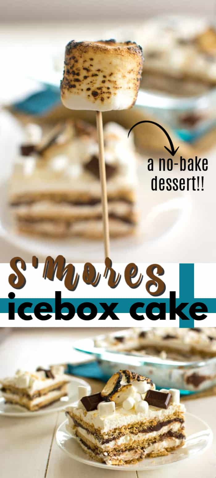 S'mores Icebox Cake: bring the s'mores indoors with this icebox cake!