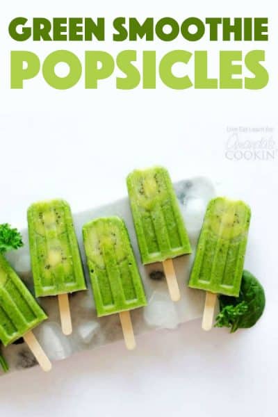 Green Smoothie Popsicles: a great on-the-go breakfast or healthy dessert!