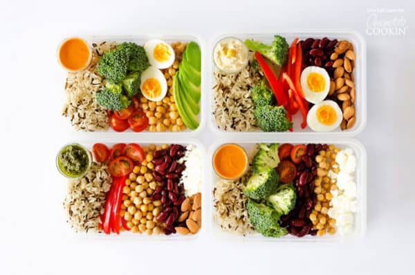 Meal Prep: mix and match to make delicious & healthy flavor combinations!