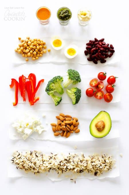 Meal Prep: mix and match to make delicious & healthy flavor combinations!