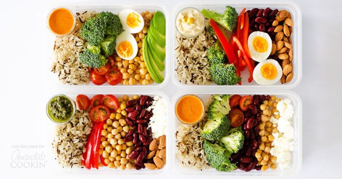 Meal Prep: mix and match to make delicious & healthy flavor combinations!