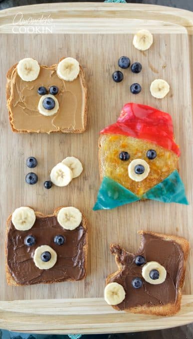 Paddington Bear Toast: fun and easy bear-shaped toast for breakfast!