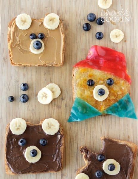 Paddington Bear Toast: fun and easy bear-shaped toast for breakfast!