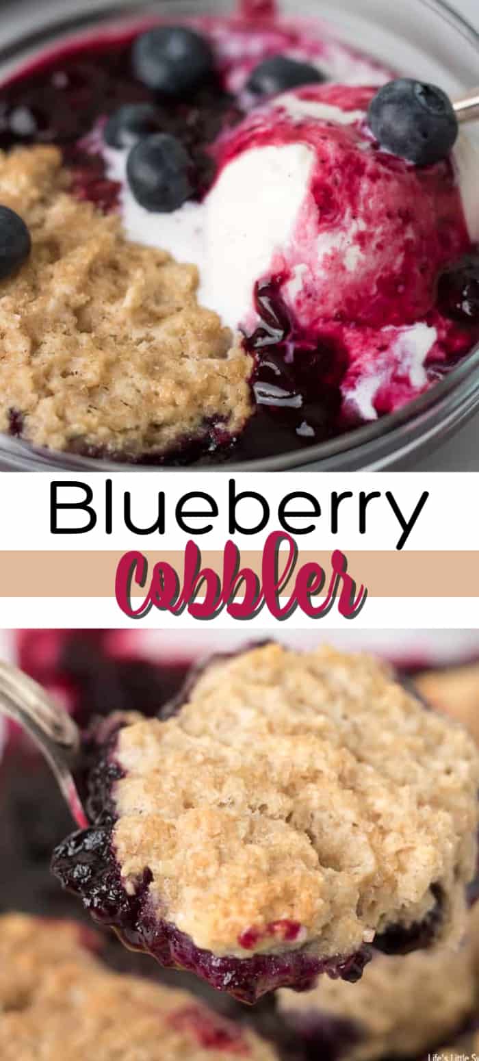 Blueberry Cobbler: a delicious classic blueberry cobbler recipe