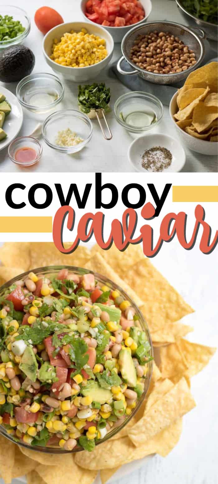 Cowboy Caviar Recipe - a popular potluck and BBQ appetizer!