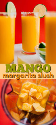 Mango Margarita Slush: a blended tequila and mango slush