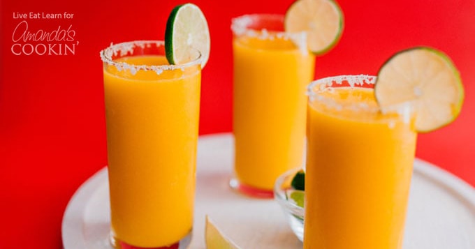 Mango Margarita Slush: a blended tequila and mango slush