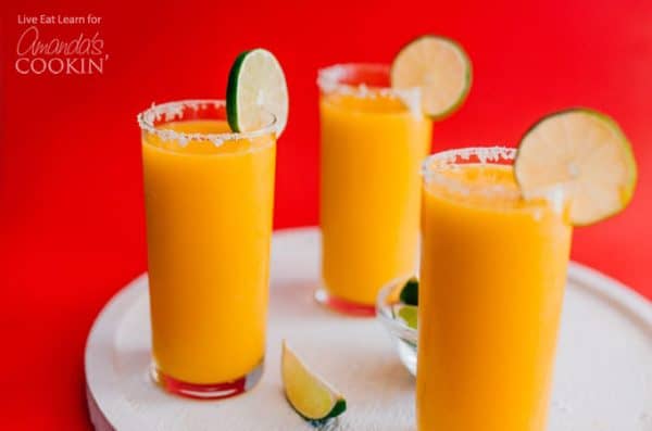 Mango Margarita Slush: a blended tequila and mango slush