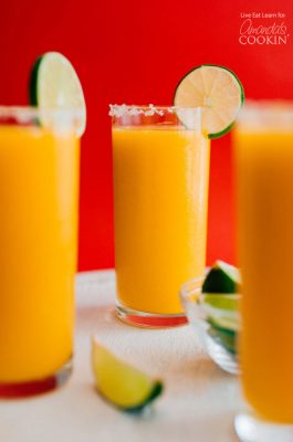 Mango Margarita Slush: a blended tequila and mango slush