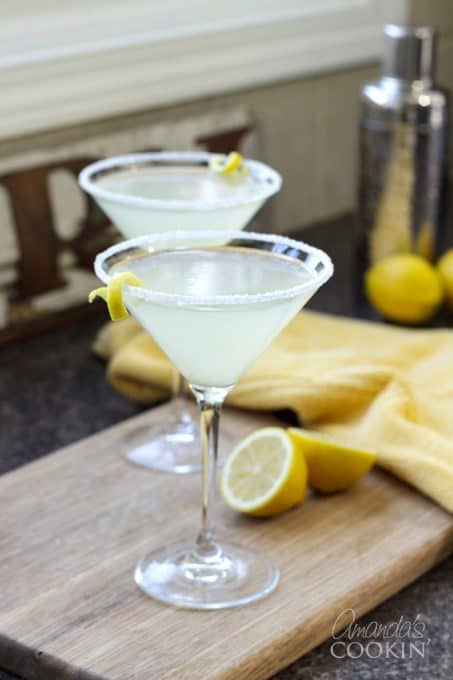 Lemon Drop Cocktail Recipe - Amanda's Cookin'