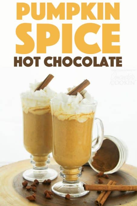 Pumpkin Spice Hot Chocolate: the best pumpkin spice drink!