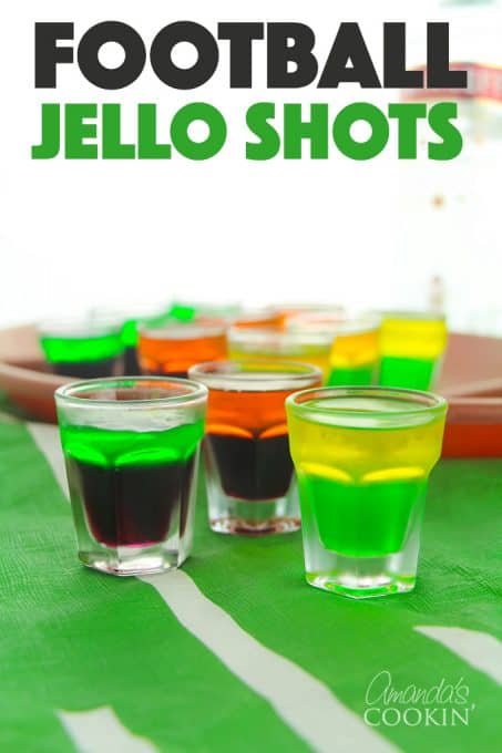 Football Jello Shots for Tailgating - portable or for at home