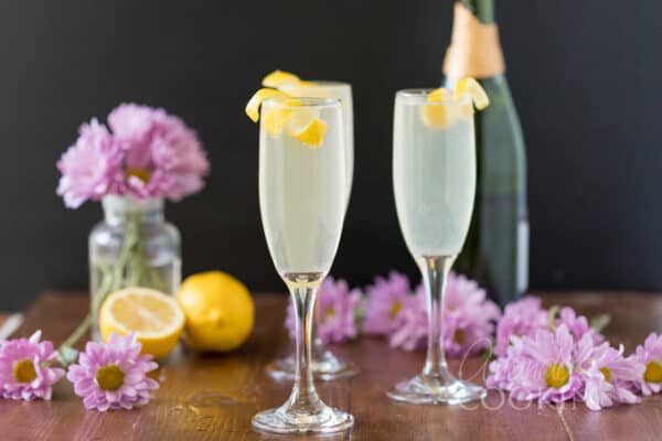 French 75: a brunch cocktail with champagne and gin