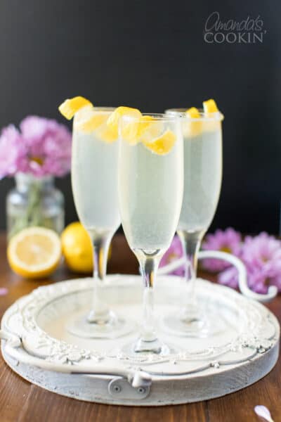 French 75: a brunch cocktail with champagne and gin