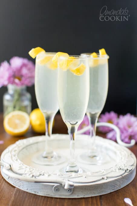 French 75: a brunch cocktail with champagne and gin