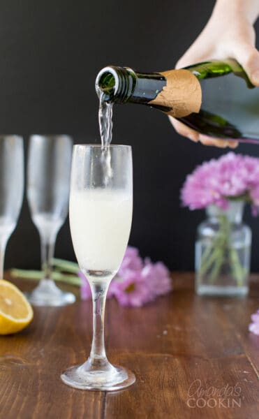 French 75: a brunch cocktail with champagne and gin