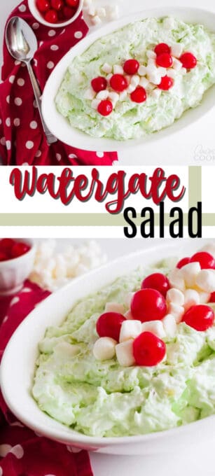 Watergate Salad: pistachio flavored festive dessert, perfect for the ...