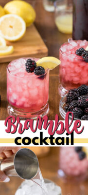 Bramble Cocktail - How to Make a Bramble - Amanda's Cookin'