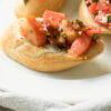 Bruschetta Recipe - basil and balsamic - Amanda's Cookin'