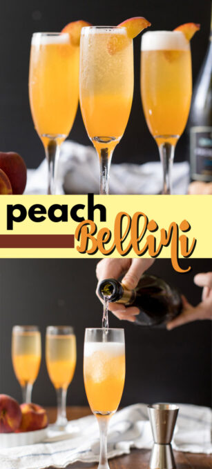 Bellini - How to Make a Peach Bellini - Amanda's Cookin'